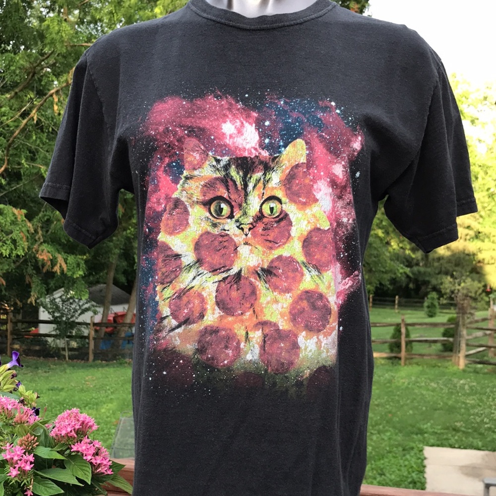 Walnut & 39th Cat In Space Pepperoni Men M 100% Cotto… - Gem